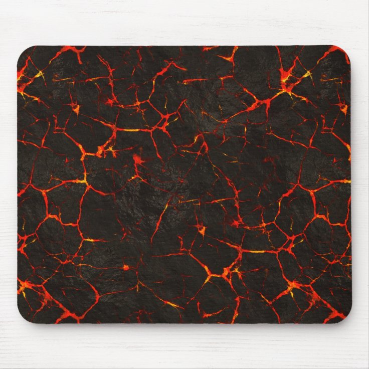 Cracked Molten Ground Rock Volcano Lava Mouse Pad | Zazzle