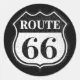 Crackled Rte 66 Classic Round Sticker | Zazzle