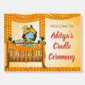 Cradle ceremony welcome sign Baby Naming ceremony | Zazzle