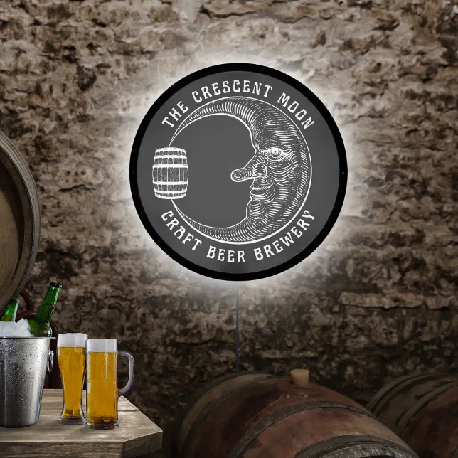 Craft Beer logo Illuminated Sign | Zazzle