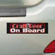 CRAFT BEER ON BOARD CAN BUMPER STICKER | Zazzle