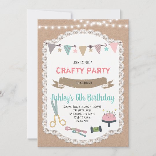 Craft fair party invitation | Zazzle.com