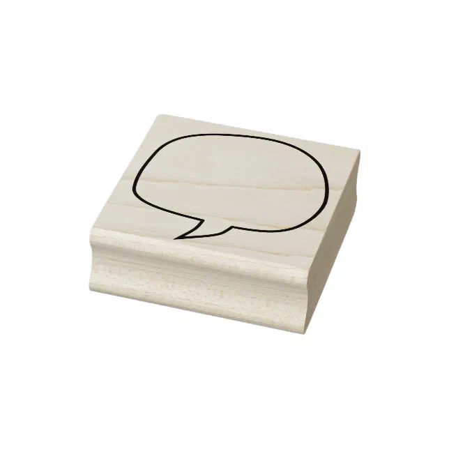 Craft speech bubble or balloon rubber stamp | Zazzle