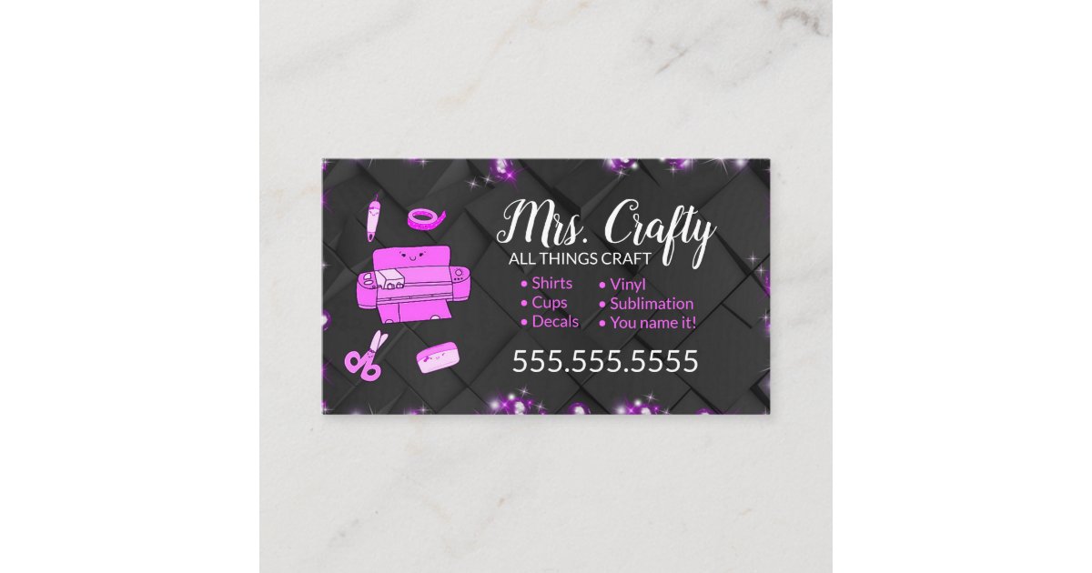 Craft Vinyl Business Card | Zazzle
