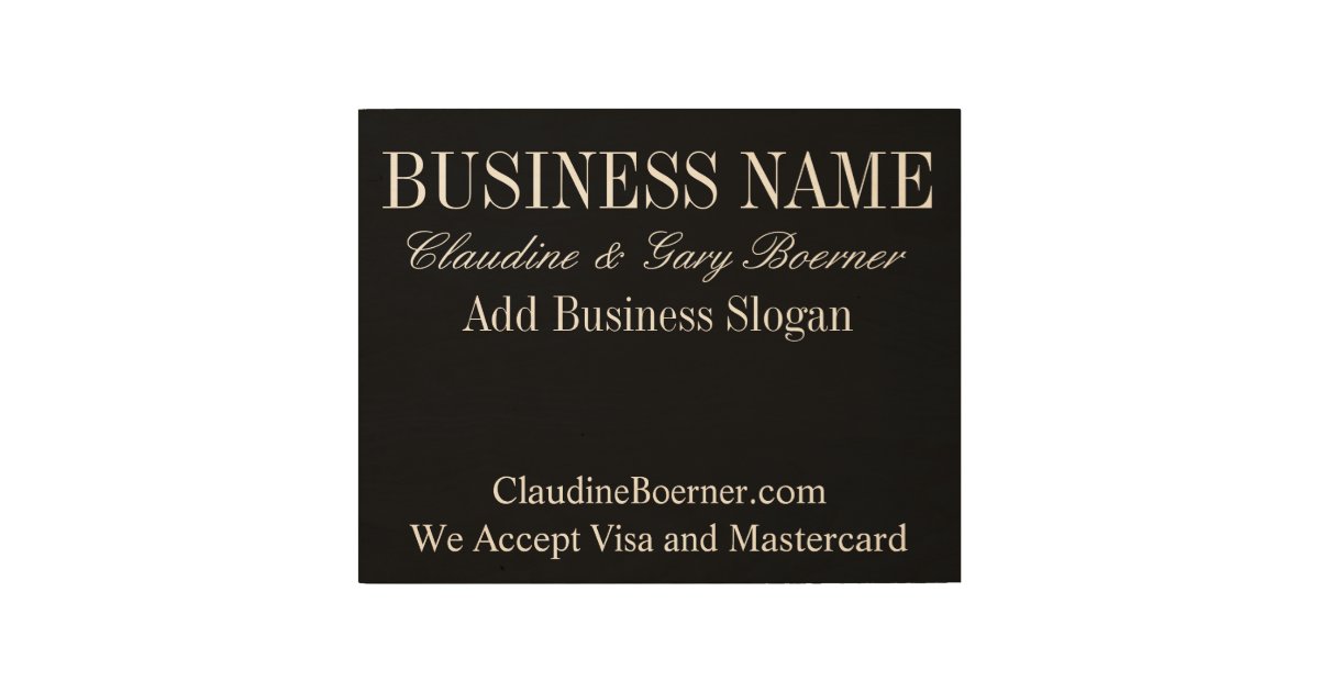 Crafter Business Artist Sign Birch | Zazzle