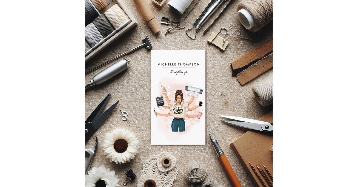 Crafting Queen Crafter QR Code Business Card | Zazzle