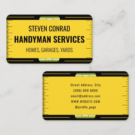 Craftsman precision inspired business card | Zazzle