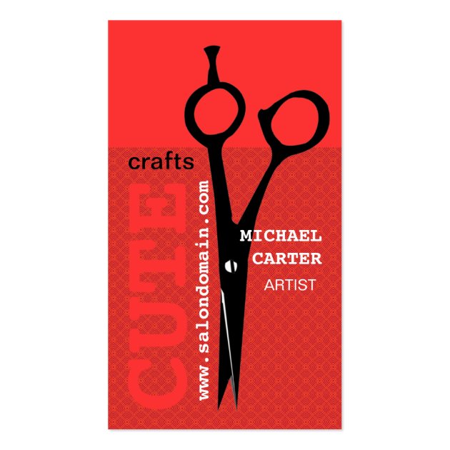 Crafty Dandy Scissors Business Cards