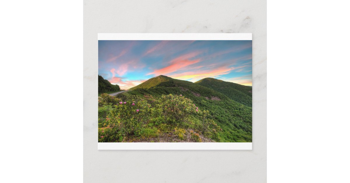 Craggy Pinnacle Sunset Postcard | Zazzle