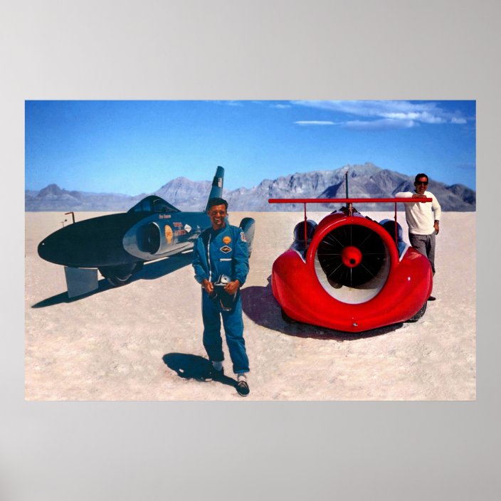 Craig Breedlove and Art Arfons (cropped) Poster | Zazzle.com