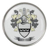 Craig Family Crest Coat of Arms Golf Ball Marker | Zazzle