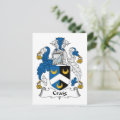 Craig Family Crest Postcard | Zazzle