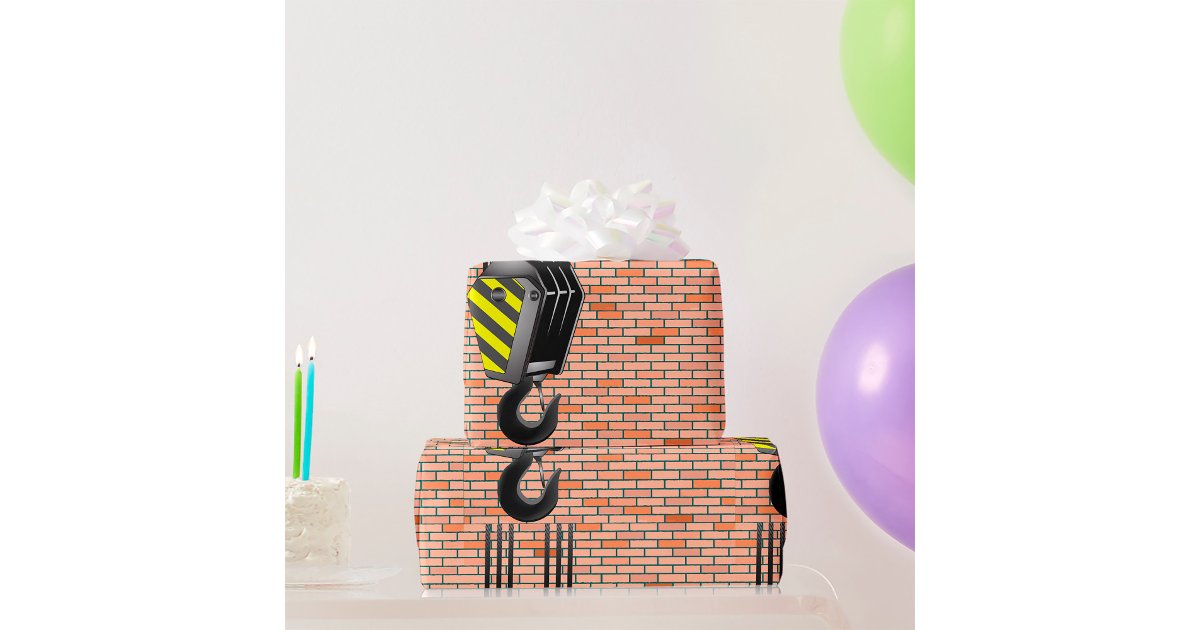 Crane And Hook Wrapping Paper | Zazzle