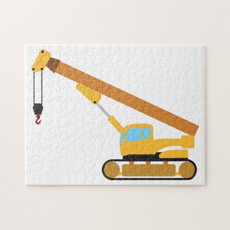 Crane Construction Truck Jigsaw Puzzle | Zazzle