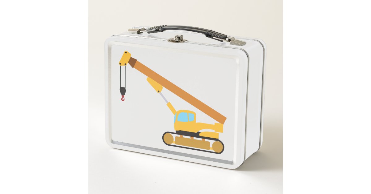 Crane Construction Truck Metal Lunch Box | Zazzle