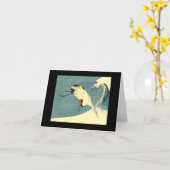 Crane Flying in a Wave Note Card | Zazzle