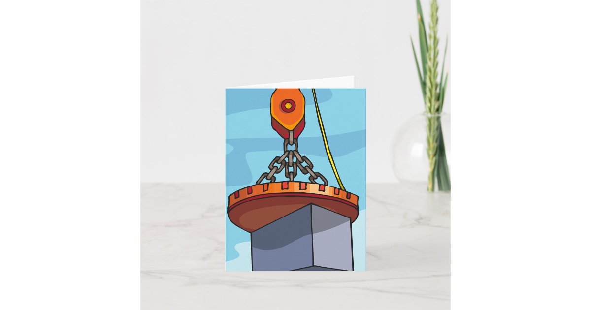 Crane Lifting Card | Zazzle