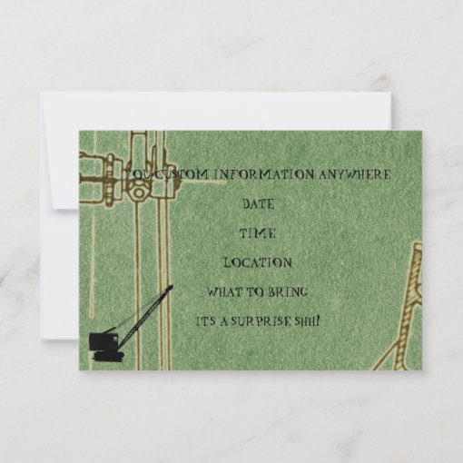 CRANE OPERATOR OPERATING ENGINEER RETIREMENT PARTY INVITATION | Zazzle