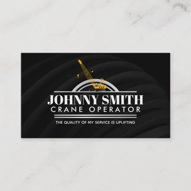 Crane Operator Slogans Business Cards | Zazzle