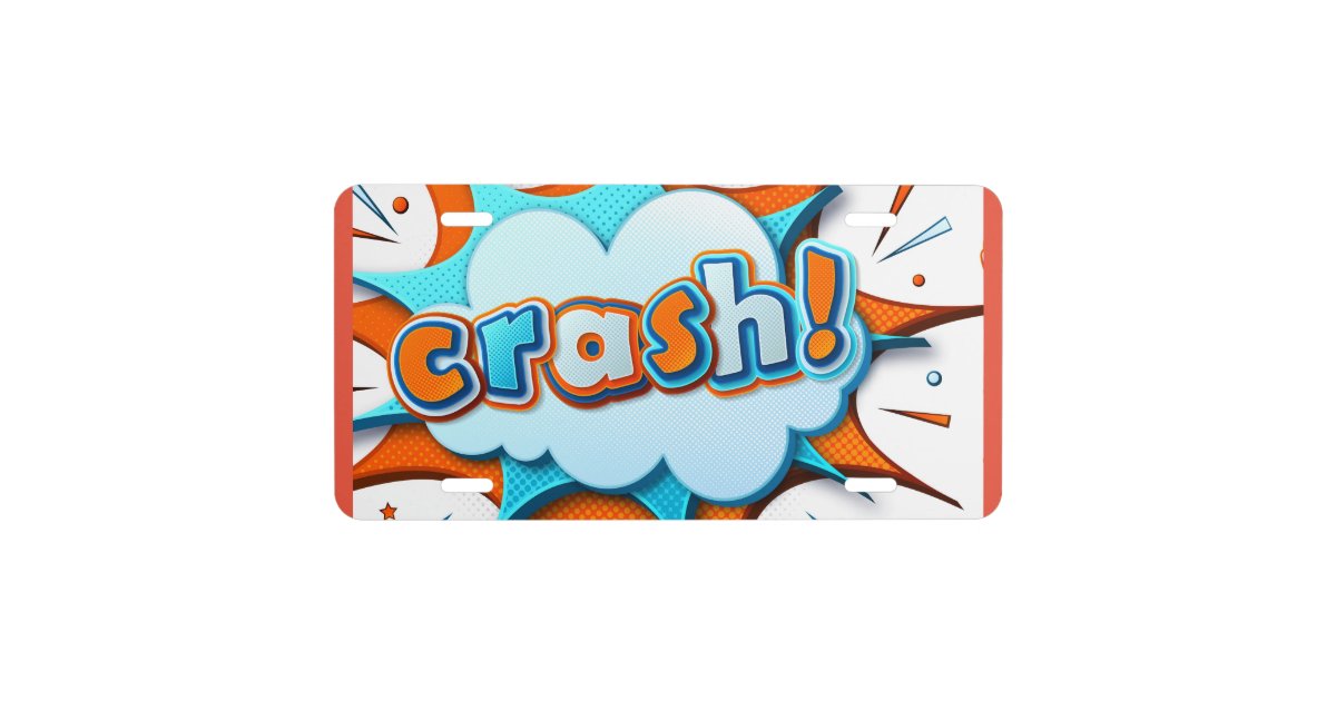 Crash License Plate | Zazzle