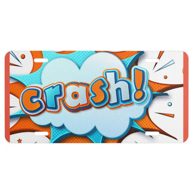 Crash License Plate | Zazzle