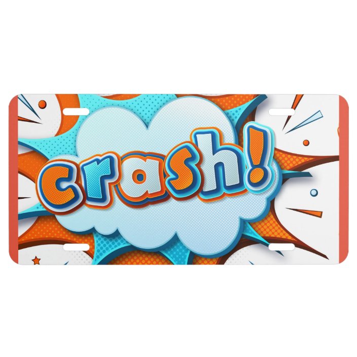 Crash License Plate | Zazzle.com
