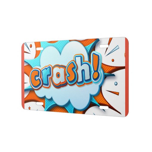 Crash License Plate | Zazzle