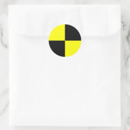 crash test dummies symbol sign car accident classic round sticker | Zazzle