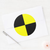 crash test dummy classic round sticker | Zazzle