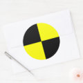 crash test dummy classic round sticker | Zazzle
