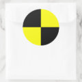 crash test dummy classic round sticker | Zazzle