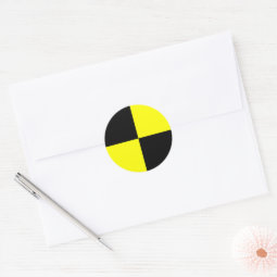 Crash test dummy stickers | black and yellow | Zazzle