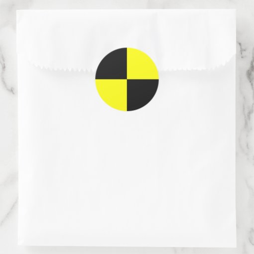 Crash test dummy stickers | black and yellow | Zazzle