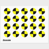 Crash test dummy stickers | black and yellow | Zazzle