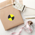 Crash test dummy stickers | black and yellow | Zazzle