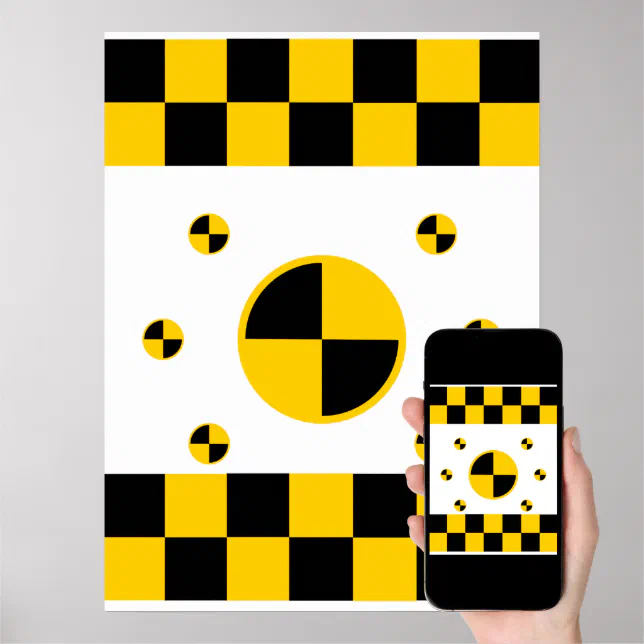 Crash Test Markers Bold Style Poster | Zazzle
