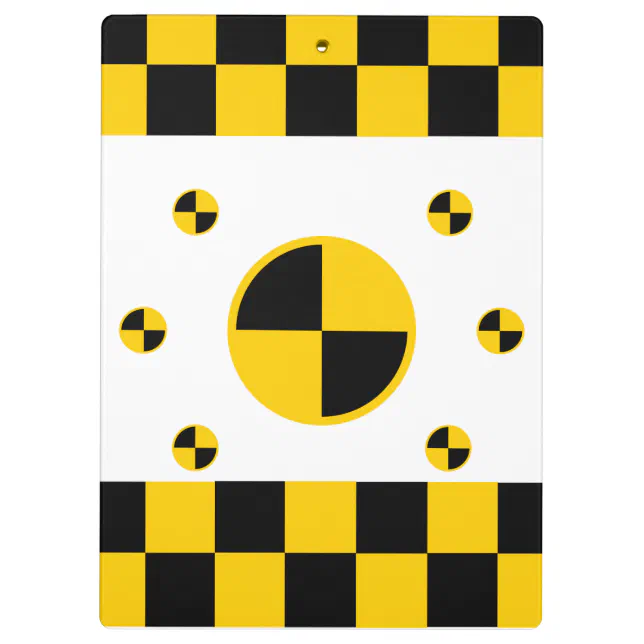 Crash Test Markers Clipboard | Zazzle