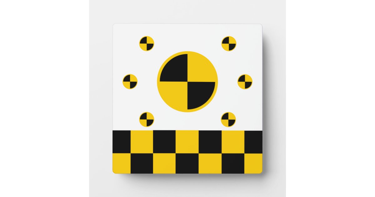 Crash Test Markers Graphics Plaque | Zazzle