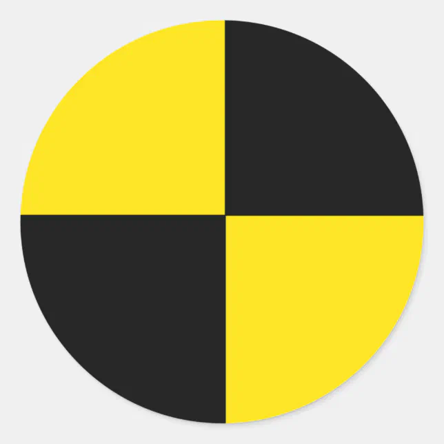 Crash Test Sticker | Zazzle