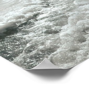 Crashing waves poster | Zazzle