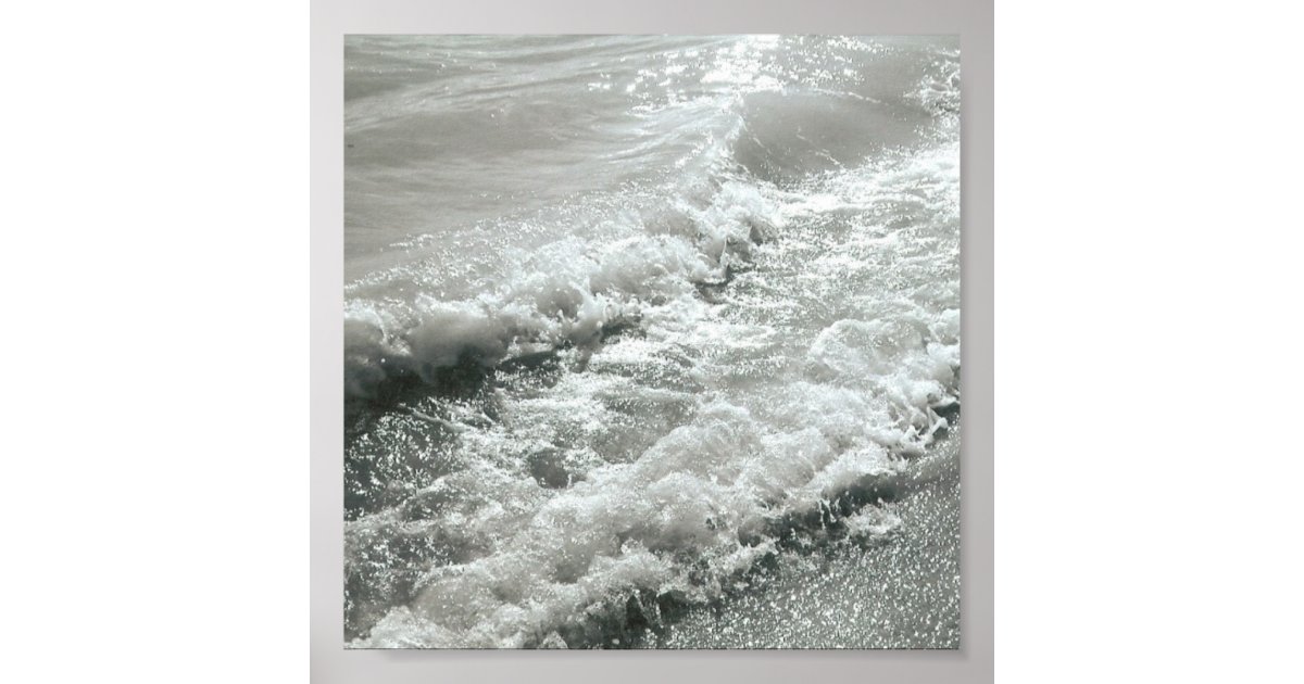 Crashing waves poster | Zazzle
