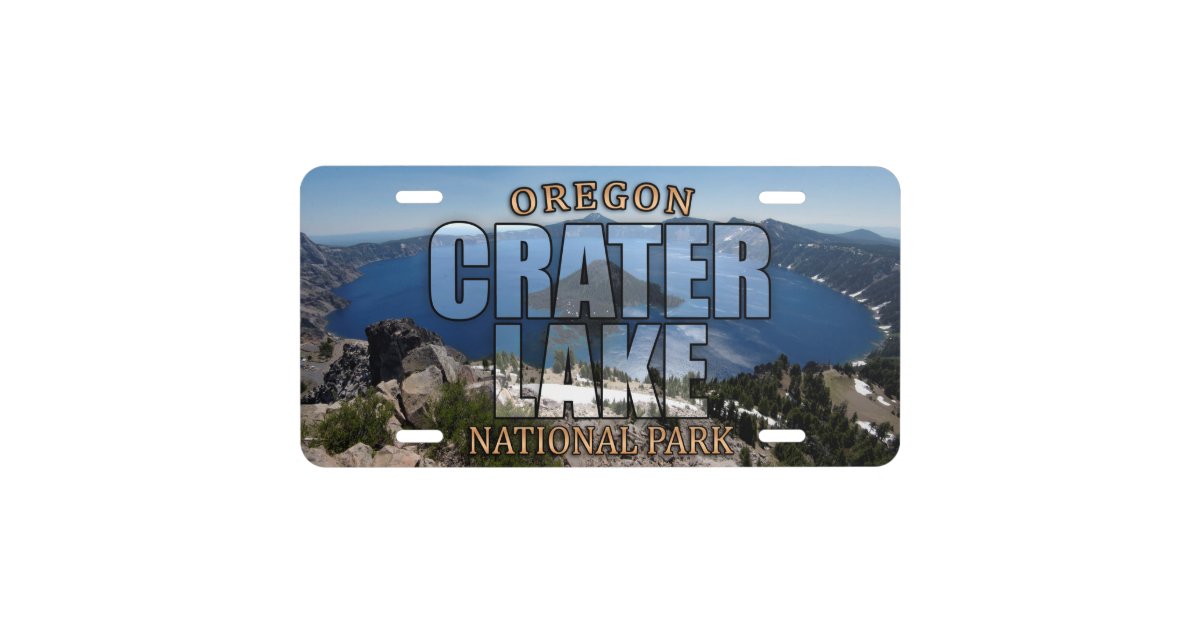 Crater Lake National Park License Plate | Zazzle