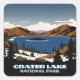 Crater Lake National Park Oregon Square Sticker | Zazzle