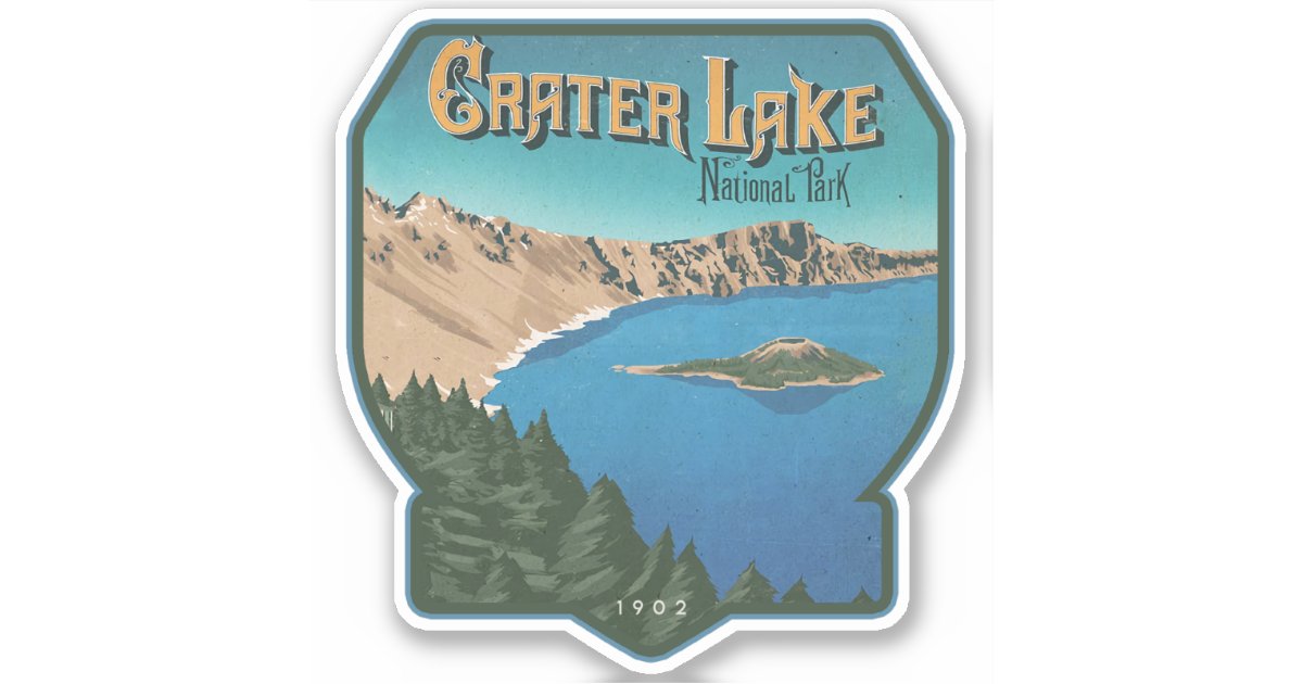 Crater Lake National Park Sticker | Zazzle