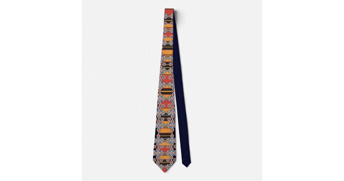 CRAVATE MOTIF KABYLE AMAZIGH SYMBOLE DES BERBERES NECK TIE | Zazzle