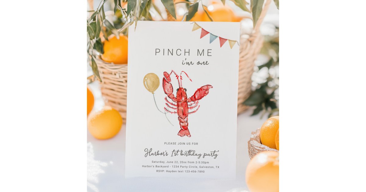 Crawfish Birthday Invitation | Crawfish Party | Zazzle