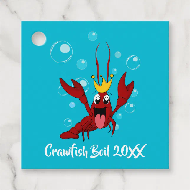 Crawfish Boil Annual Family Reunion Party Favor Tags | Zazzle