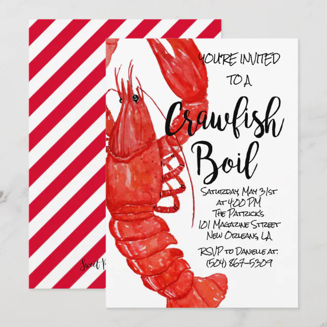 Crawfish Boil Invitation | Zazzle
