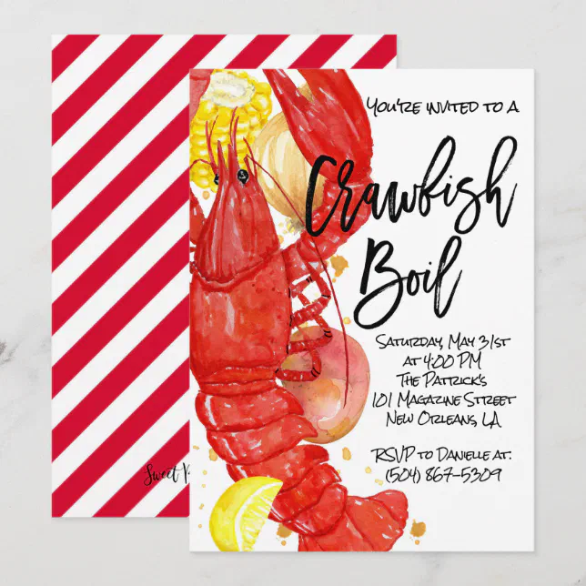 Crawfish Boil Invitation | Zazzle