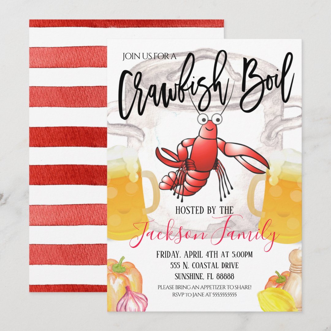Crawfish Boil Invitation | Zazzle